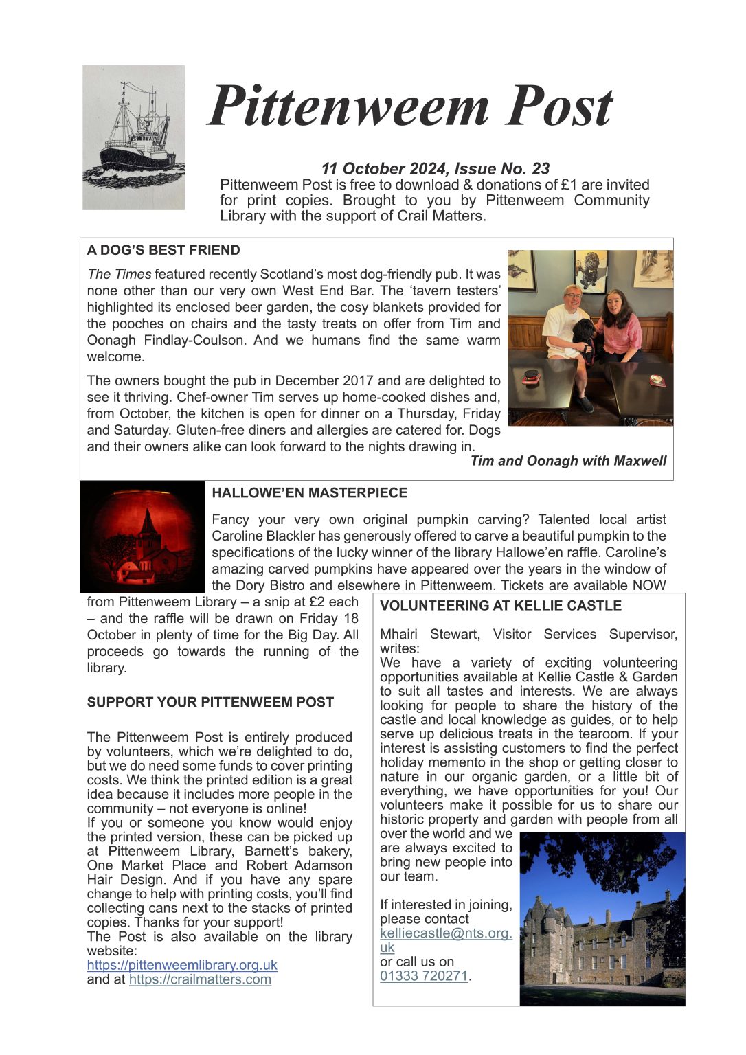 Pittenweem Post – Issue 23 – October 2024 - Pittenweem Community ...